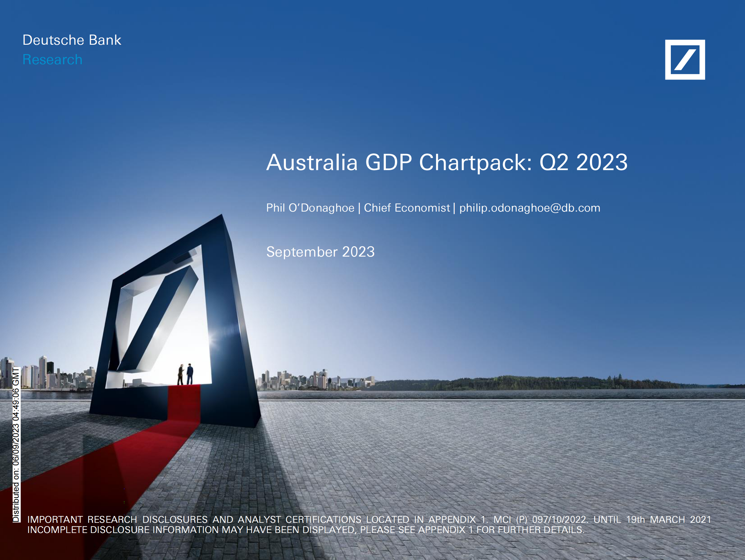 Deutsche Bank-Macro Notes Australia Q2-23 GDP Chartpack-103801946.pdf-报告查一查