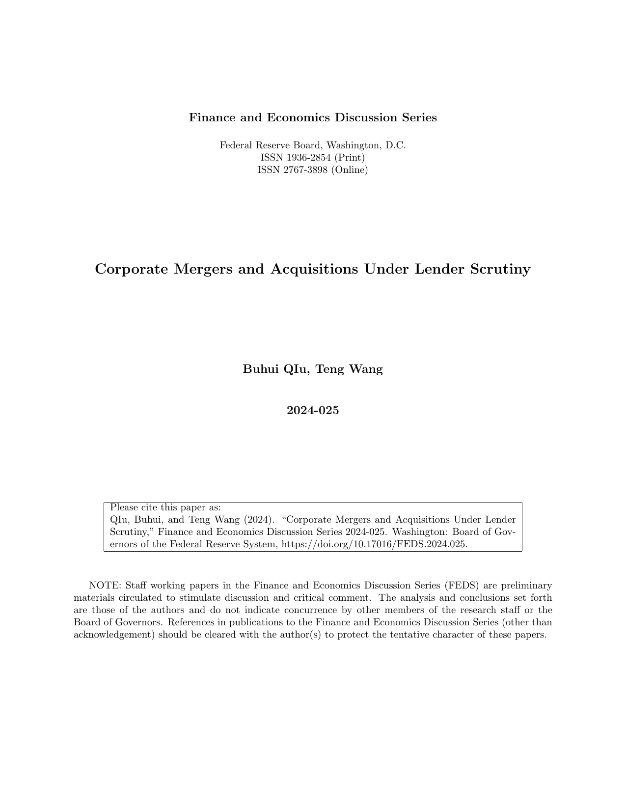 美联储-贷款人审查下的企业并购（英）.pdf-报告查一查